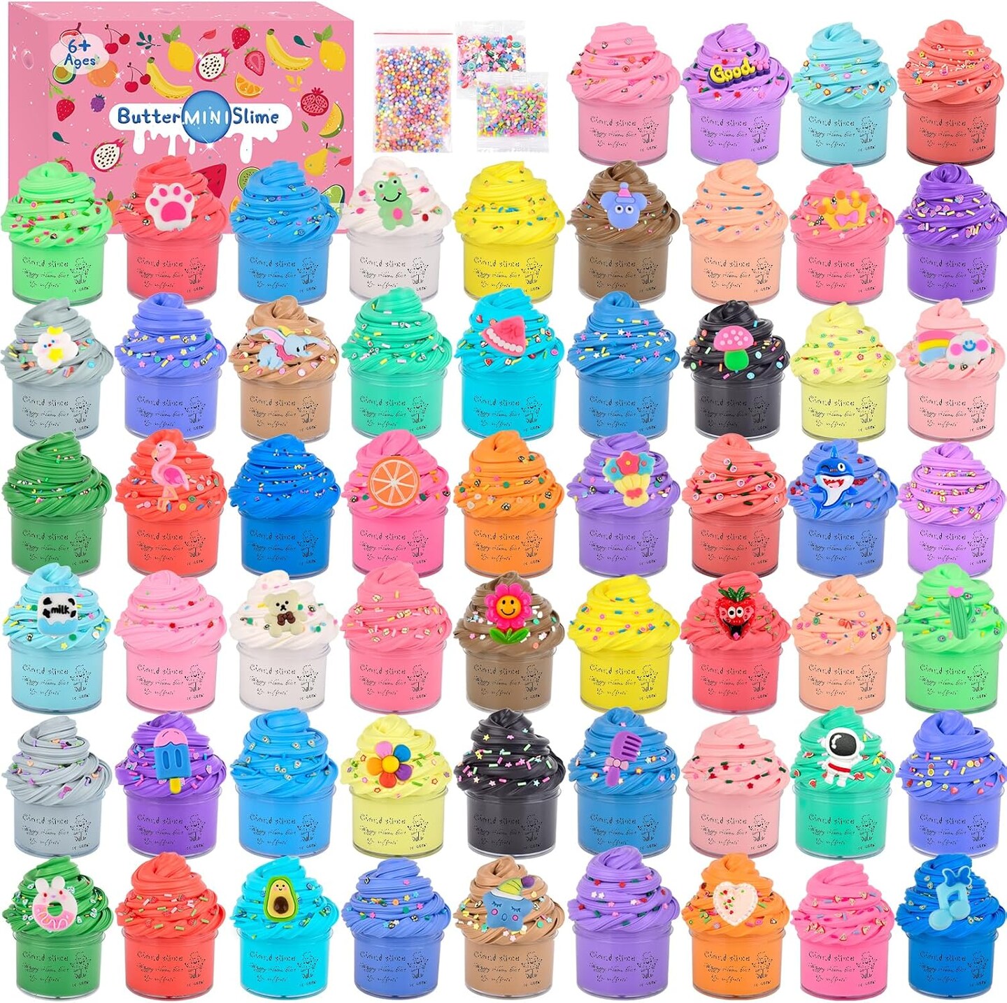 58 Pack Mini Slime Kit with Charms | Michaels