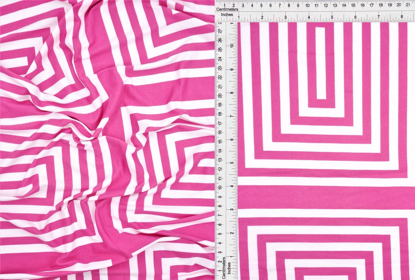 1 Yard Retro Geo Brushed DTY Knit Fabric 58/60 Inch Wide Cozy Stretch ...