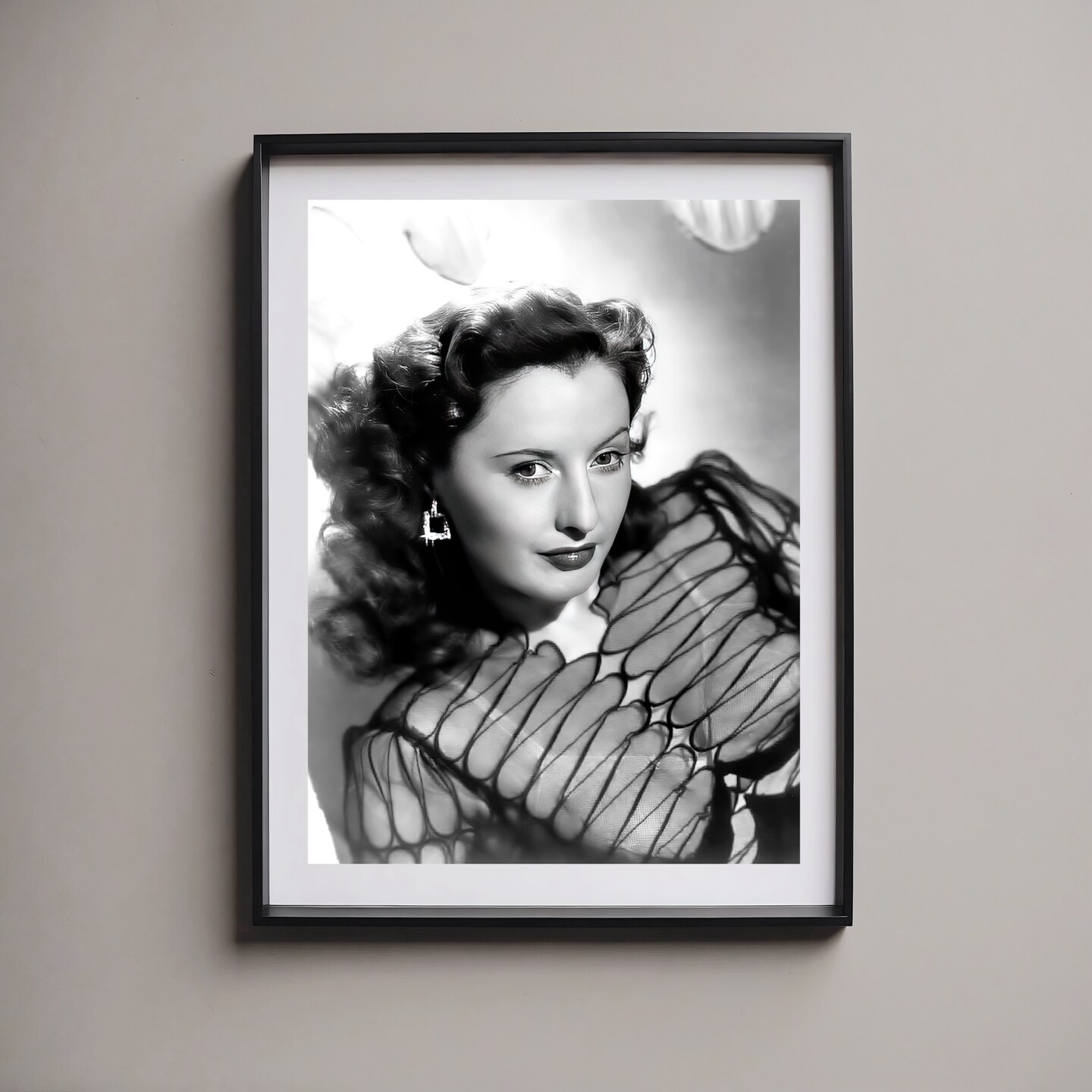 Barbara Stanwyck publicity photo for 'The Lady of Burlesque' c. 1943, black and white, multiple ...