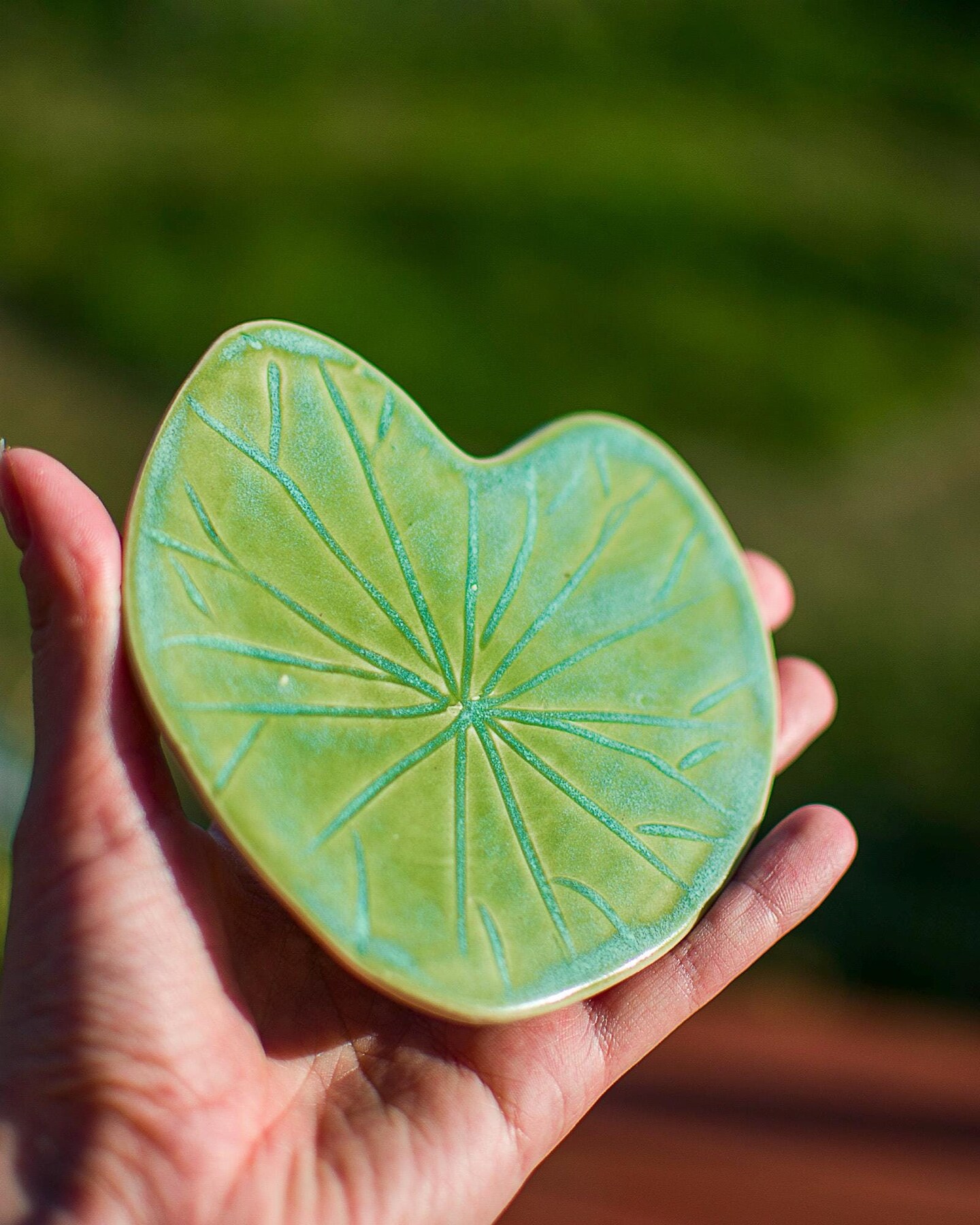 Ceramic Lilypad Coasters Made With Stoneware Clay, Nature Inspired ...