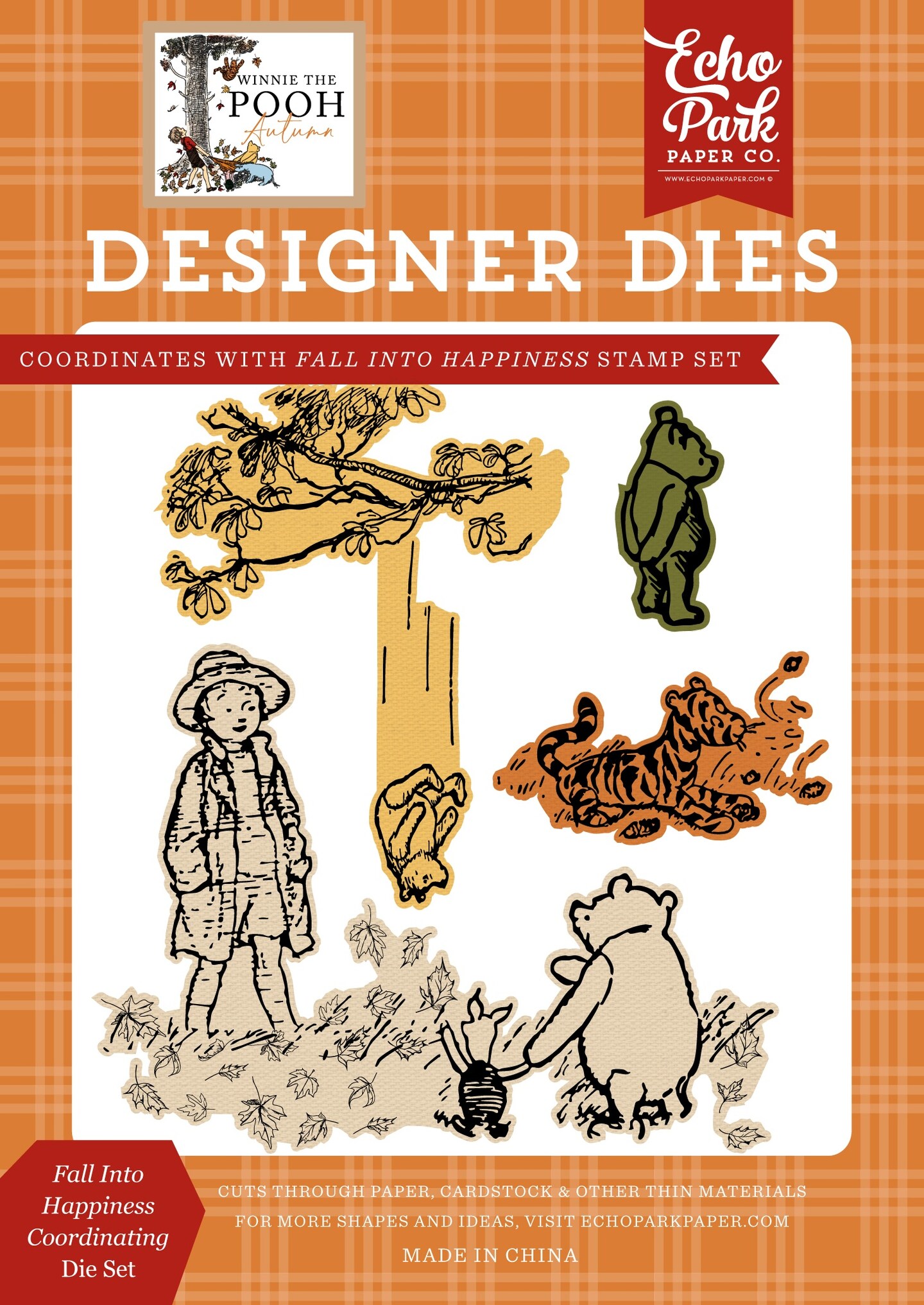 Winnie The Pooh Autumn Medium Die St-Fall Into Happiness, Count: 1 ...