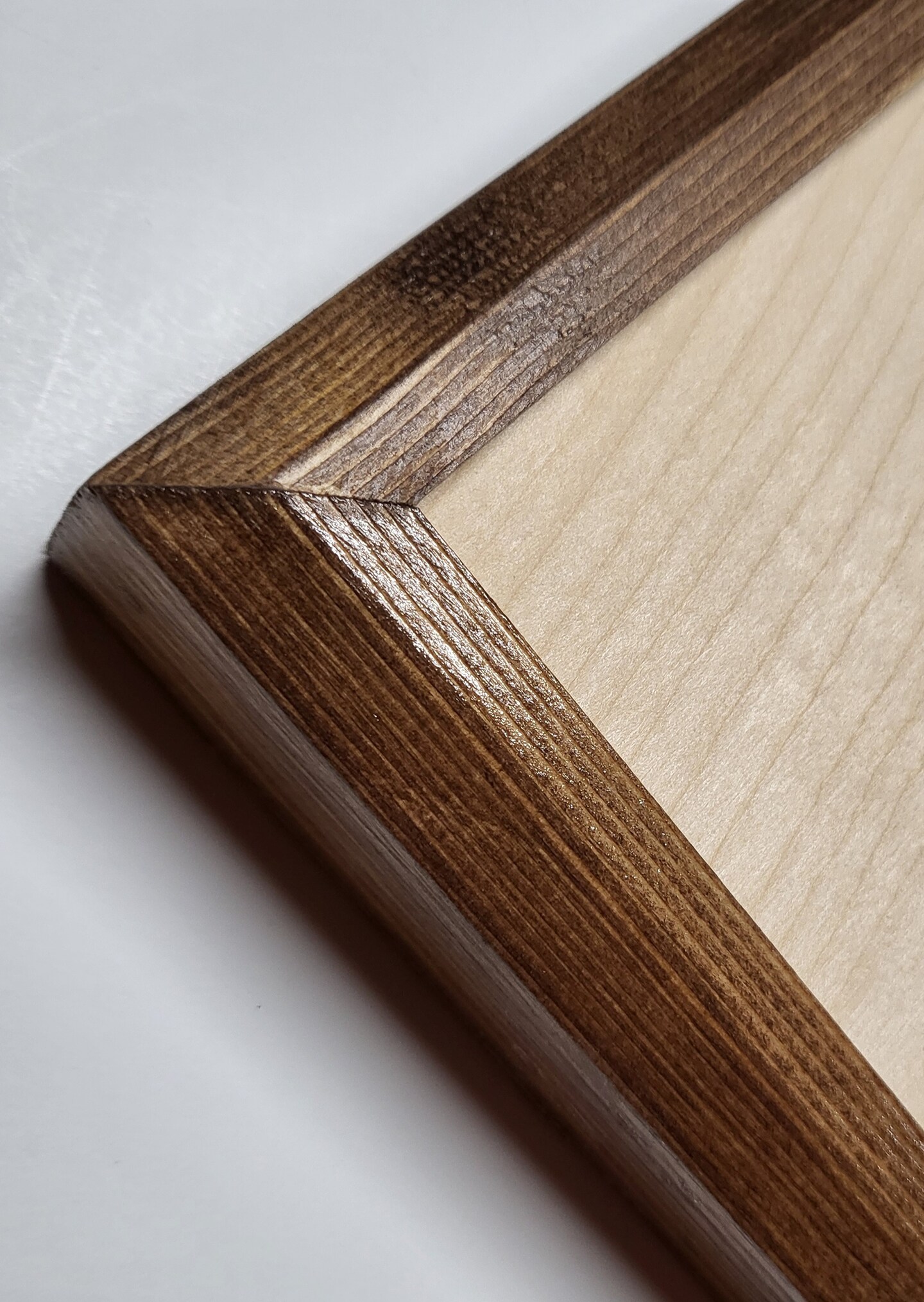 *Gloss Chestnut* Wood Panel Frame Assembly.75 Border with Bevel, Made ...
