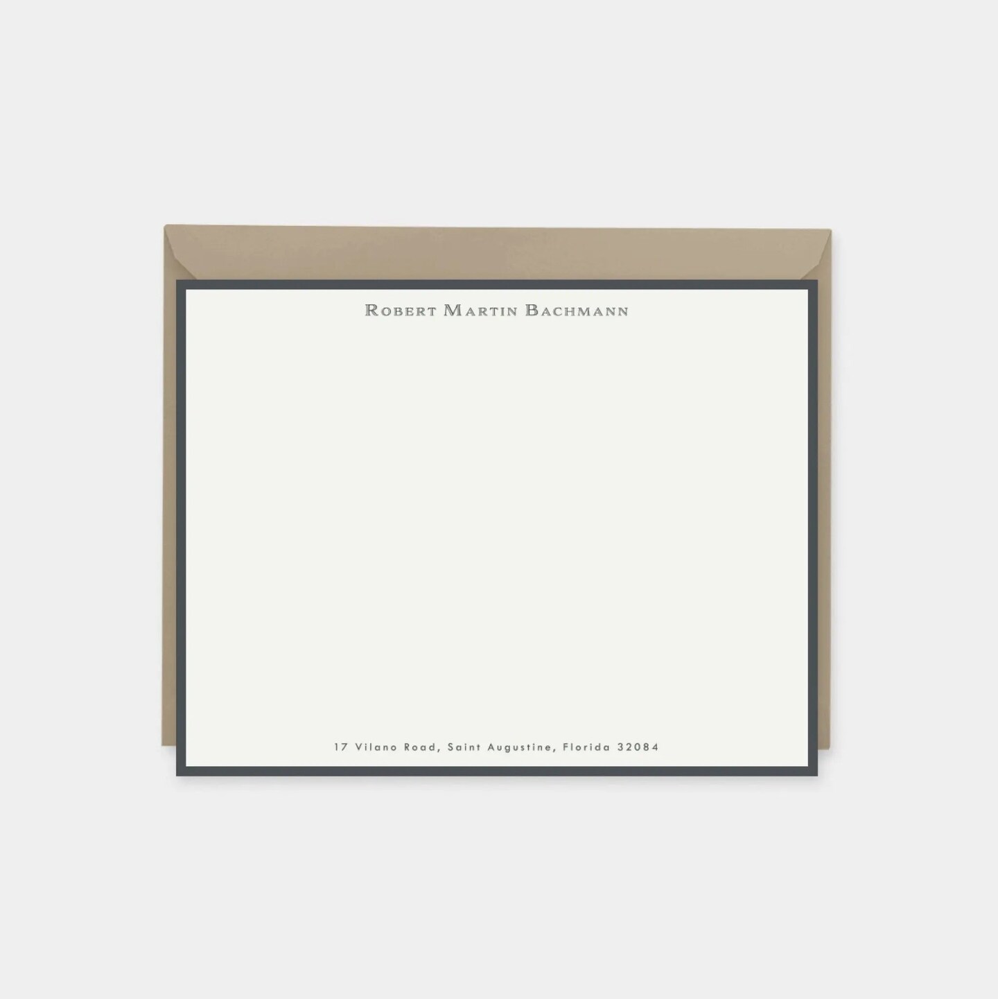 Classic Cream & Black Border Note Cards | Michaels