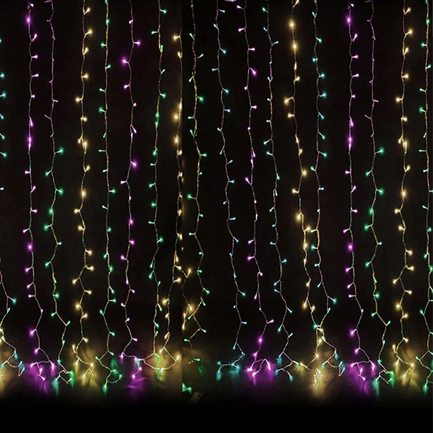 300 LED 12 Strand Twinkling Curtain Light Plug In for Christmas | Michaels