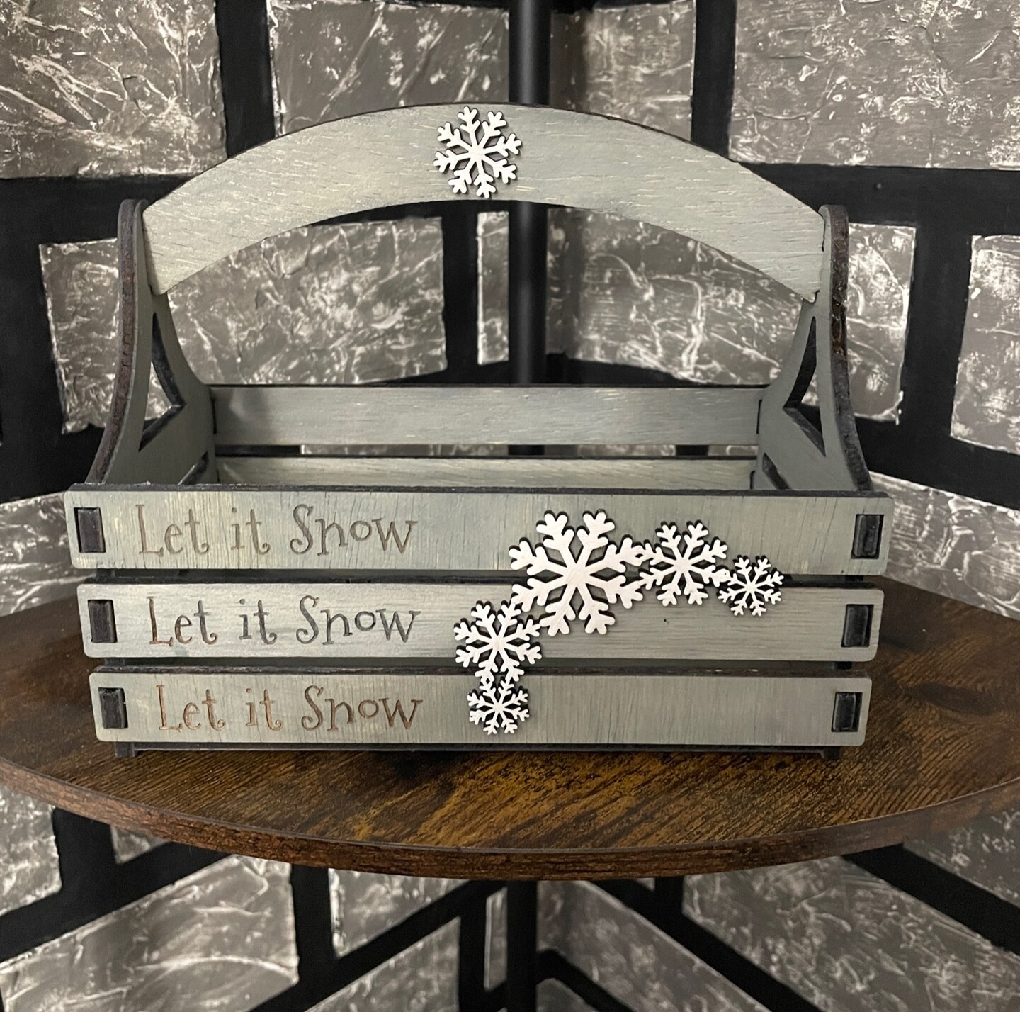 Christmas Wood Baskets Holiday Decor Baskets | MakerPlace by Michaels