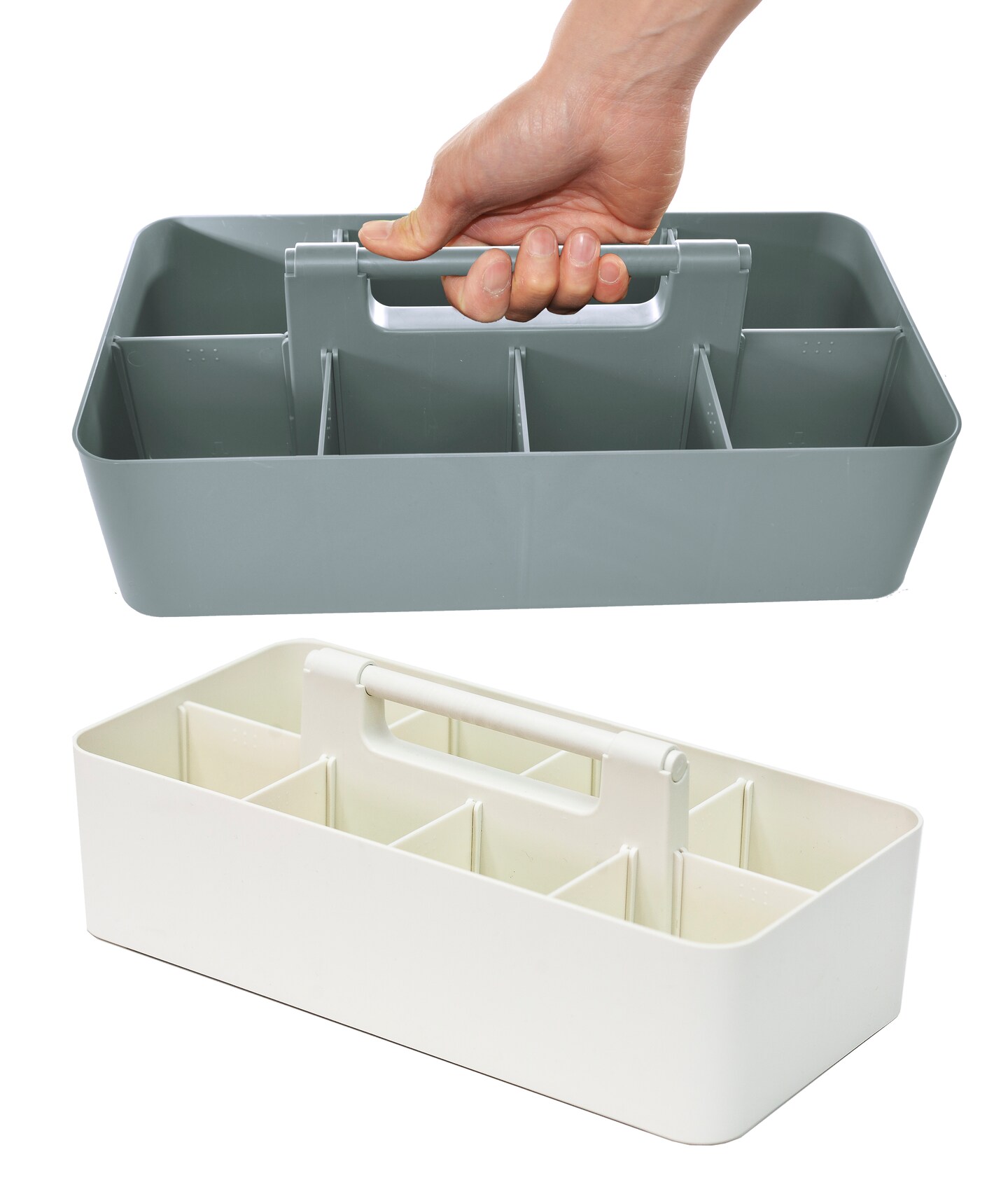 Enjoy Organizer 2 Pack Portable Caddy Organizer Stackable With Handle 8 ...
