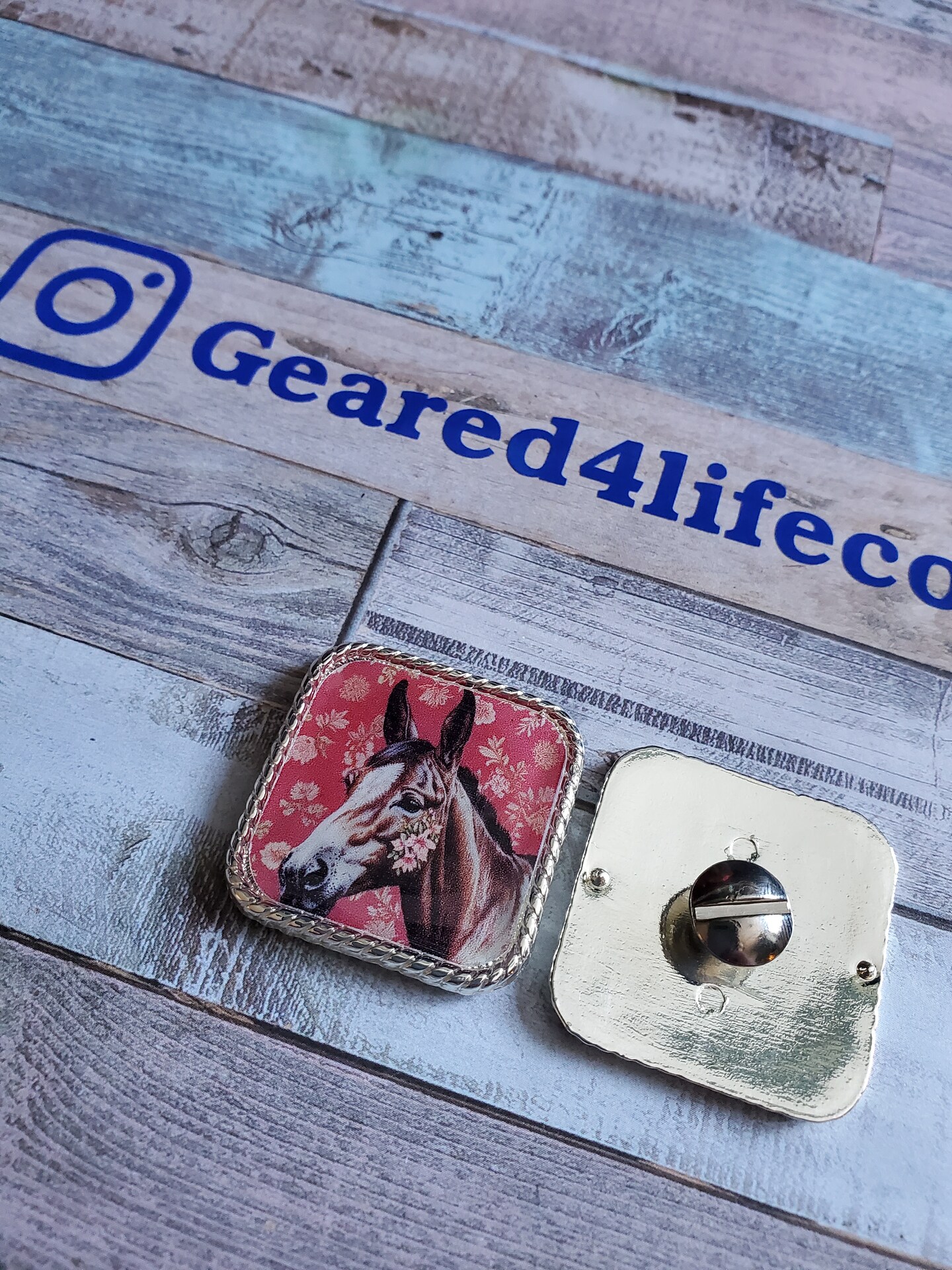 Mule lover conchos, screwback concho, custom conchos, bling conchos ...