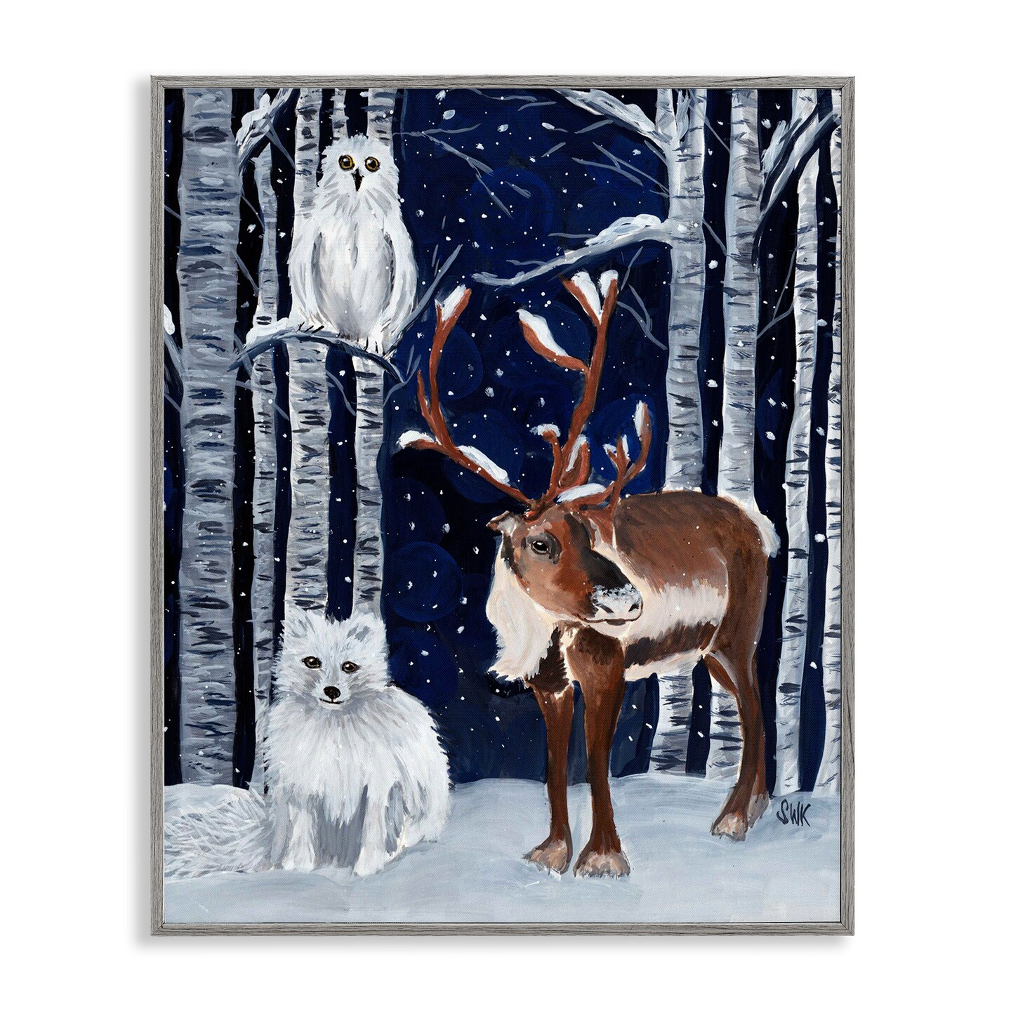 Stupell Industries Creatures Of The North Framed Giclee By Sarah ...