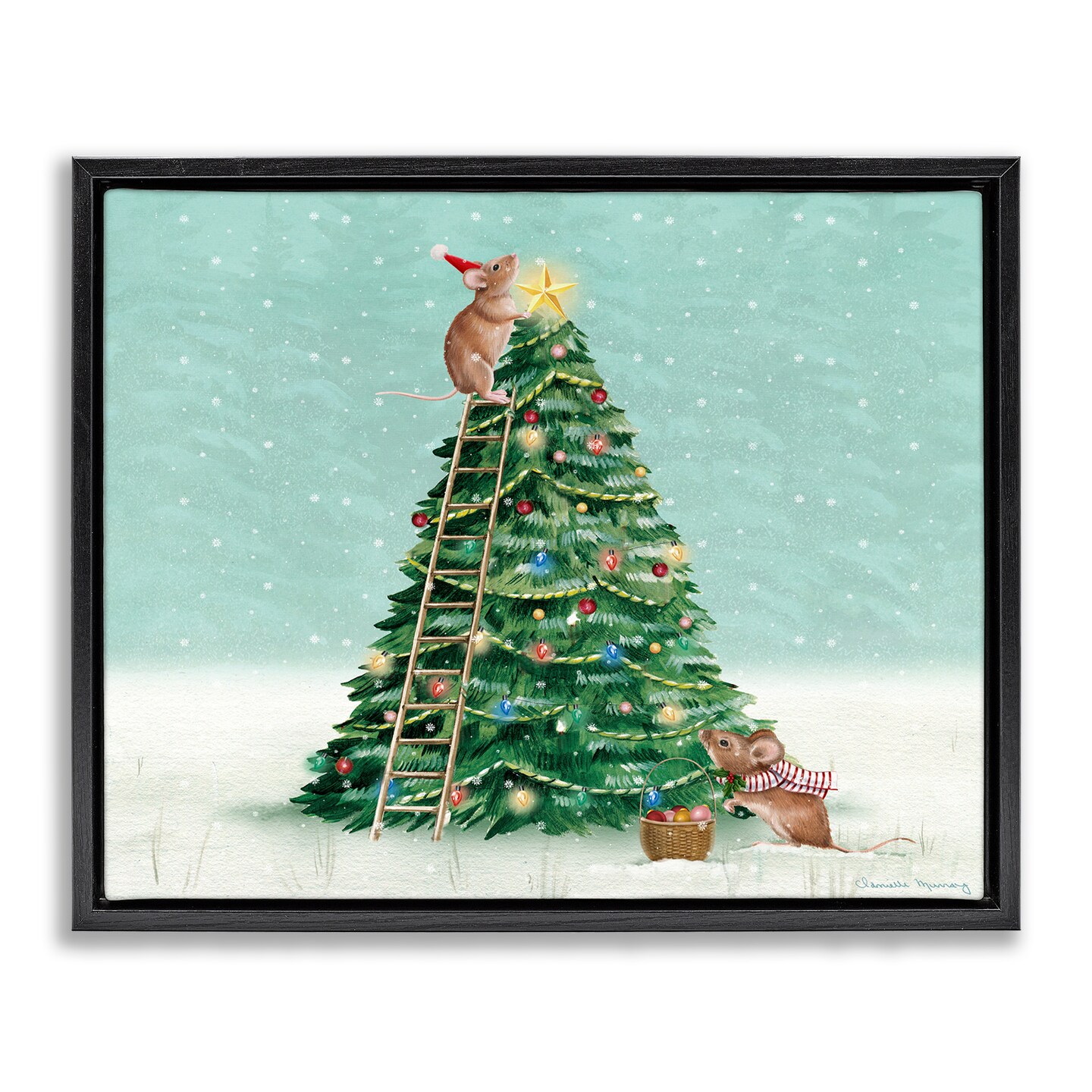 Stupell Industries Merry Mice Motif Floating Frame By Danielle Murray | Michaels