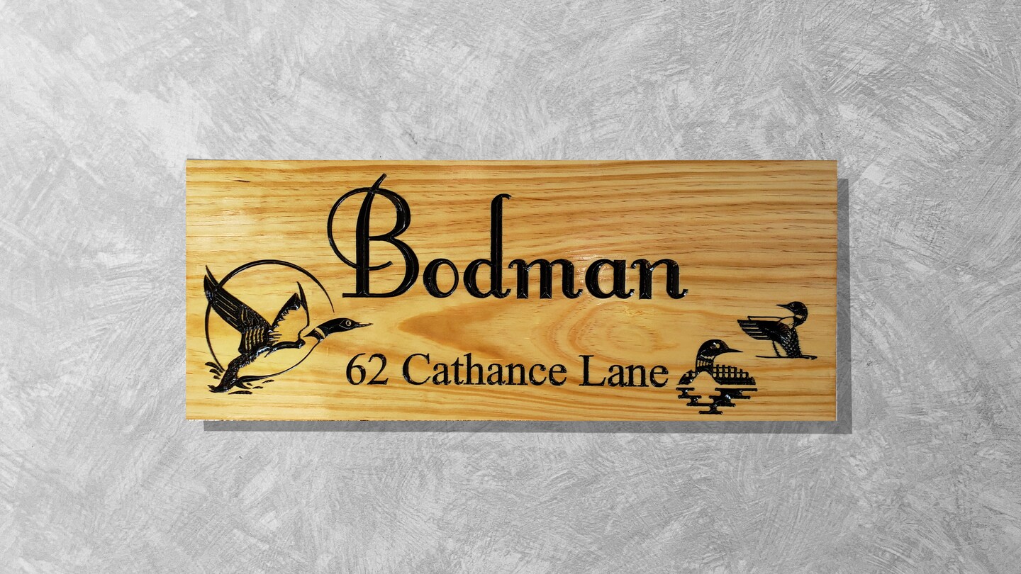 Carved Last Name Sign | Address Sign For House | Custom Business Sign ...