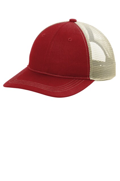 Port Authority® Unstructured Snapback Trucker Cap, Low Profile Mesh ...