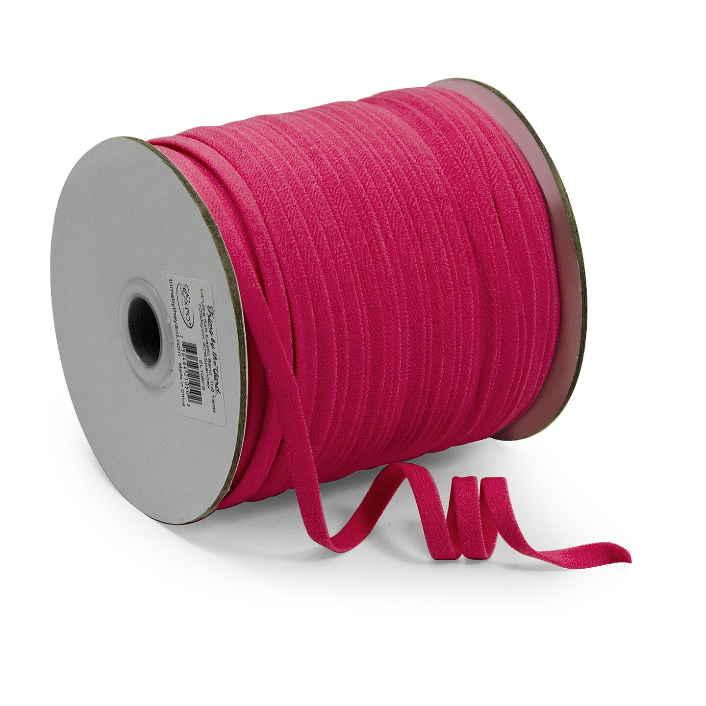 50 Yards of 1/4" Ultra Soft Knit Elastic Band - 100 Yard Spool, Color ...