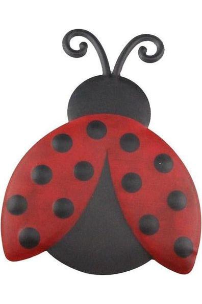 12" Metal Embossed Ladybug Hanger: Solid | Michaels