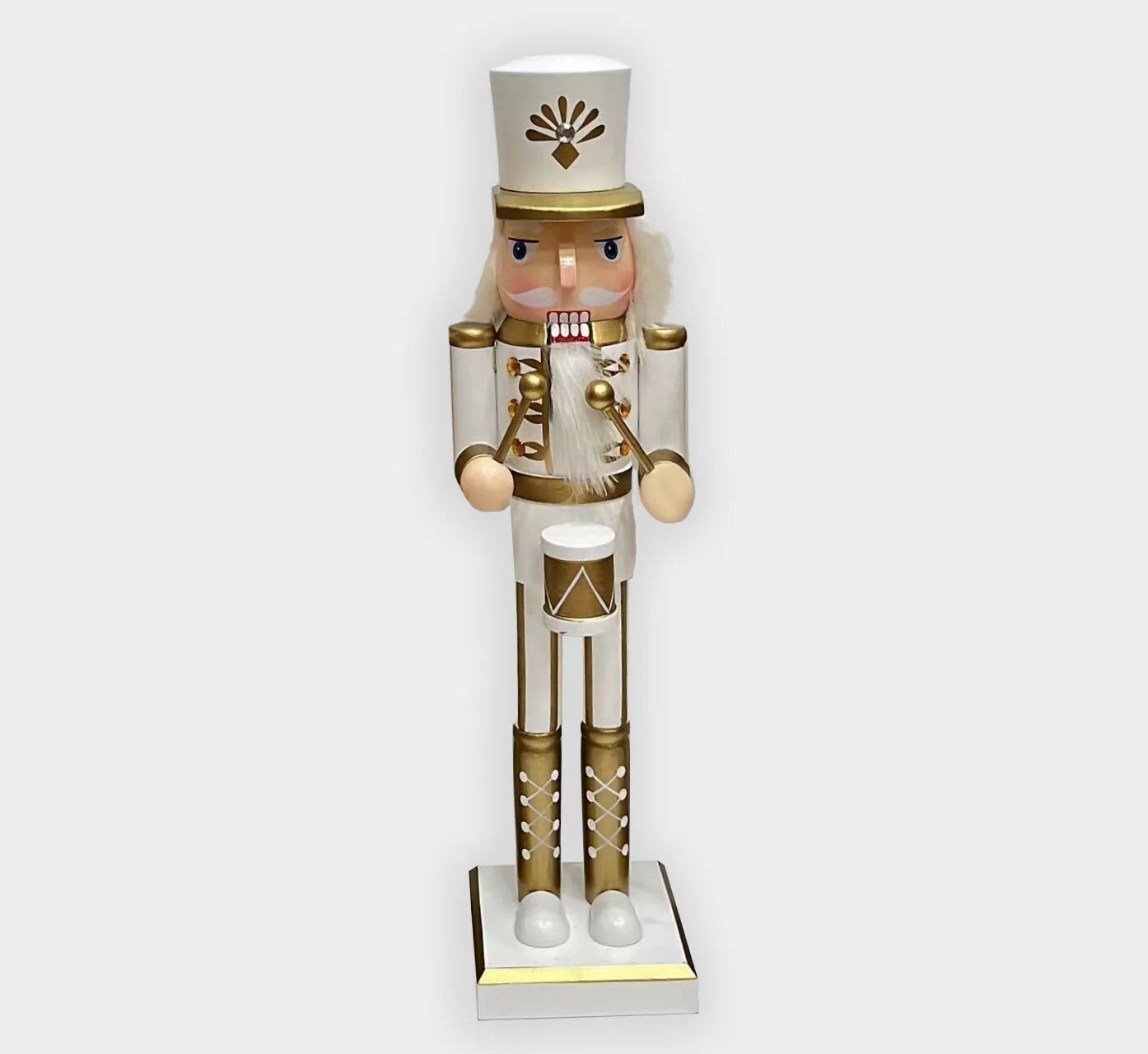 Wooden Golden Drummer Nutcracker Wizardi | Michaels