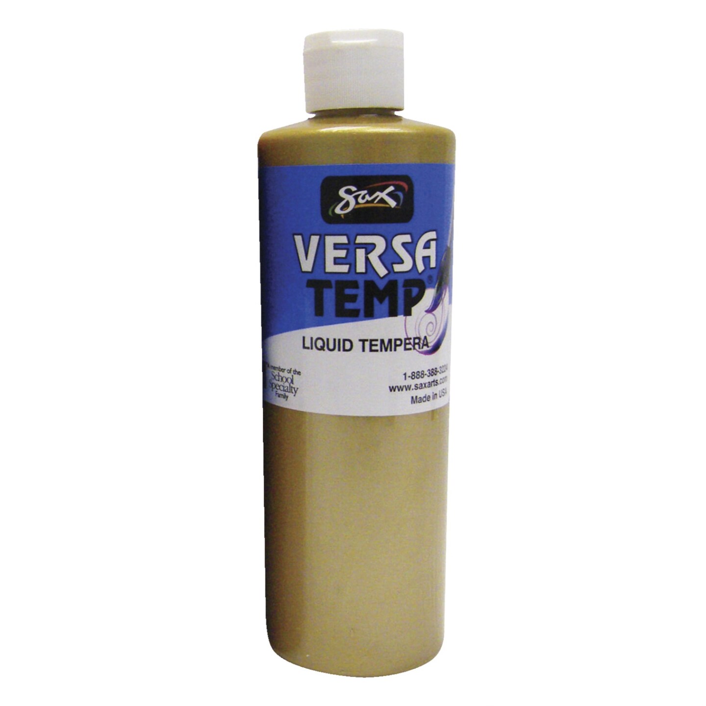 Sax Versatemp Heavy-Bodied Tempera Paint, Metallic Gold, Pint | Michaels