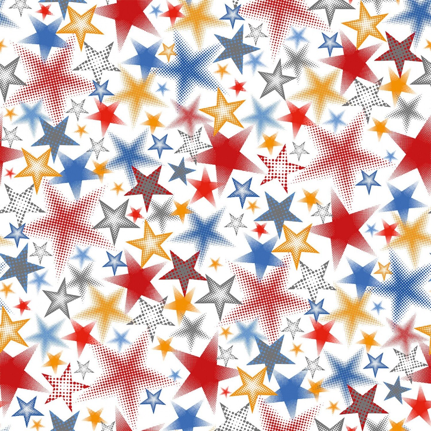 3 Wishes Bunch O' Stars on White Patriotic | Michaels