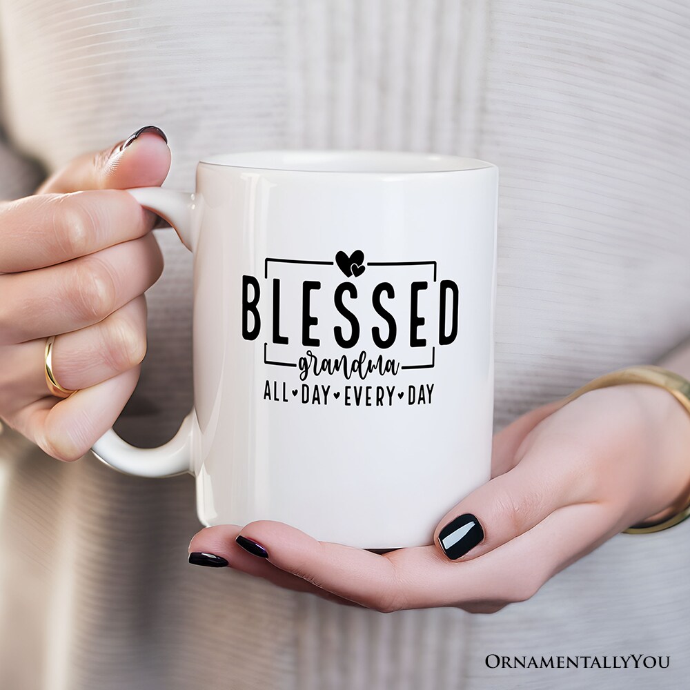 Blessed Grandma Mug, All Day Every Day Grandma Gift | Michaels