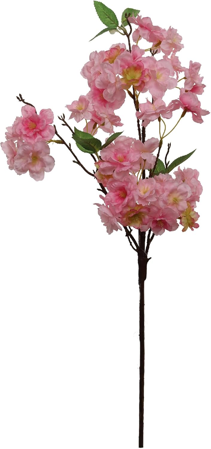25" Pink Cherry Blossom Spray – Realistic Floral Stem | Michaels