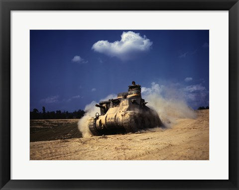 Framed Art M3 Lee Tank, Training Exercises, Fort Knox, Kentucky Wall ...