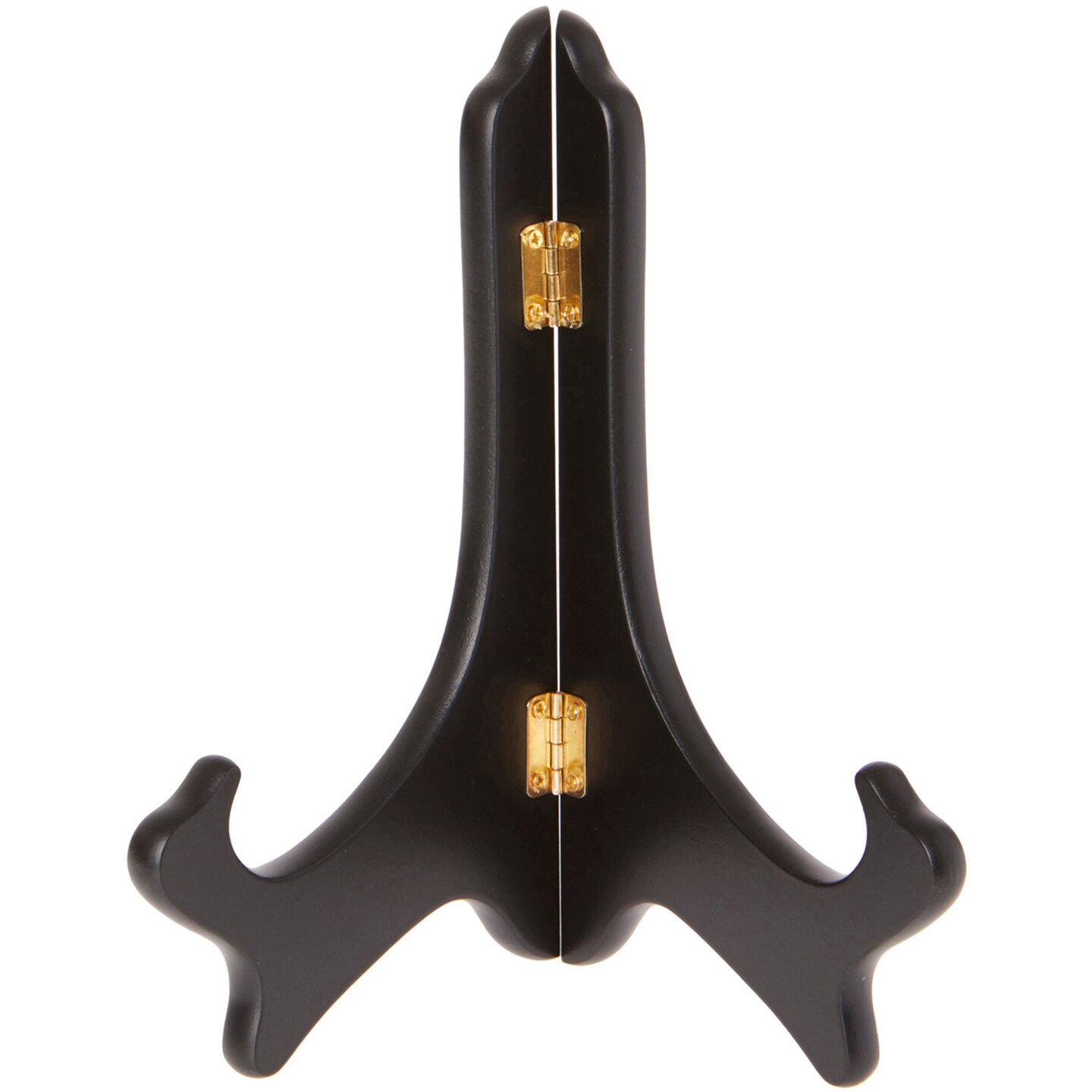 Bard's Hinged Black MDF Wood Plate Stand, 8" H x 7" W x 4.75" D (For 8 ...