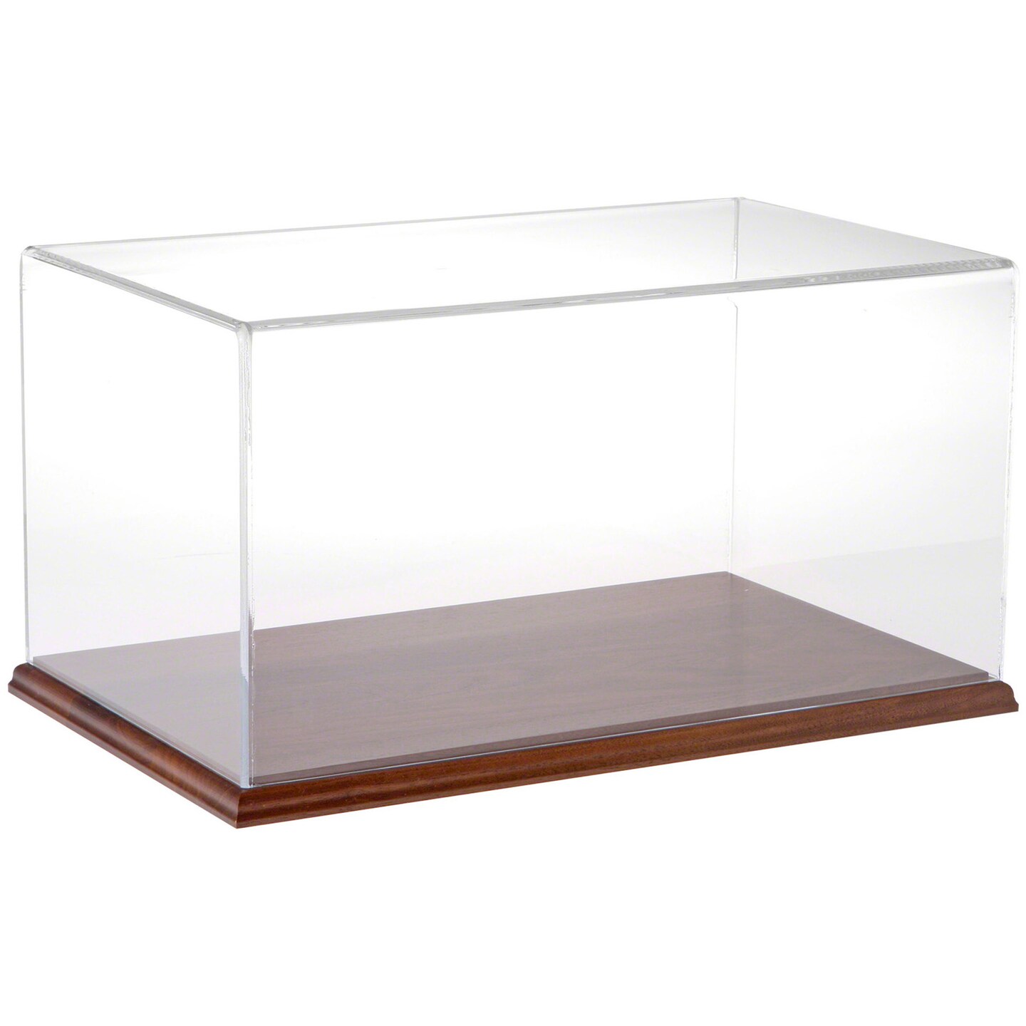 Plymor Clear Acrylic Display Case with Hardwood Base, 16" W x 10" D x 8" H | Michaels
