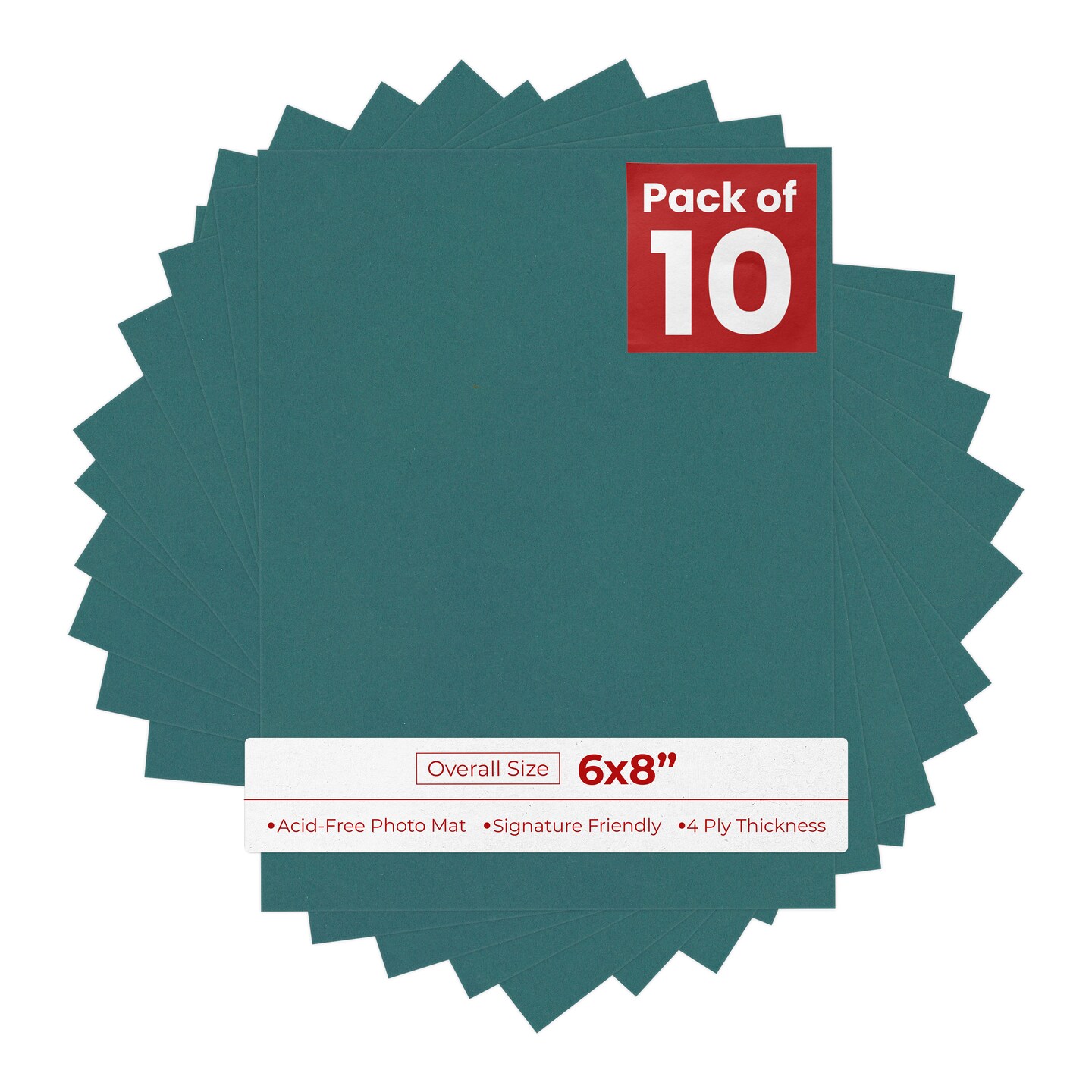 Everglade Green 6x8 Uncut Mat Board - Blank Sheets, No Opening, Color ...