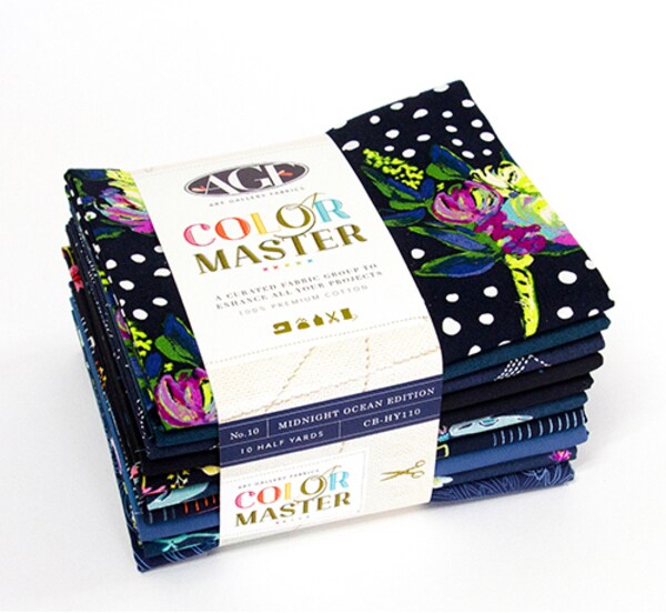 Midnight Ocean Color Master Half Yard Bundle by AGF Studio for Art Gallery (CB-HY110) | Michaels
