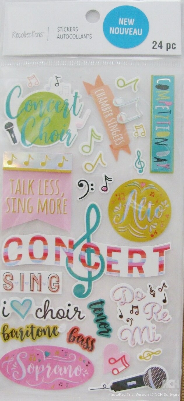 Recollections Choir Dimensional Stickers | Michaels
