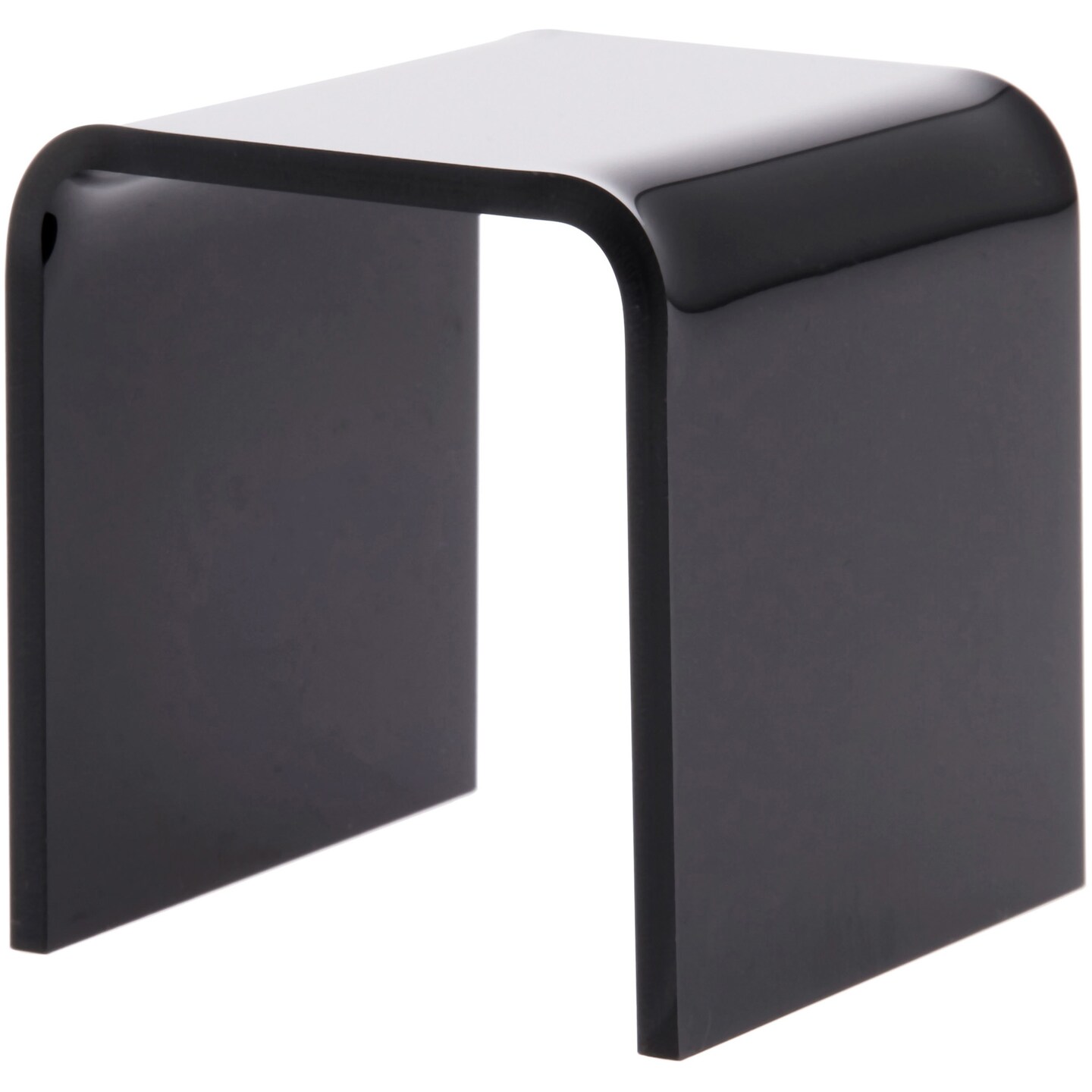 Plymor Black Acrylic Square Display Riser, 2" H x 2" W x 2" D (3/32 ...