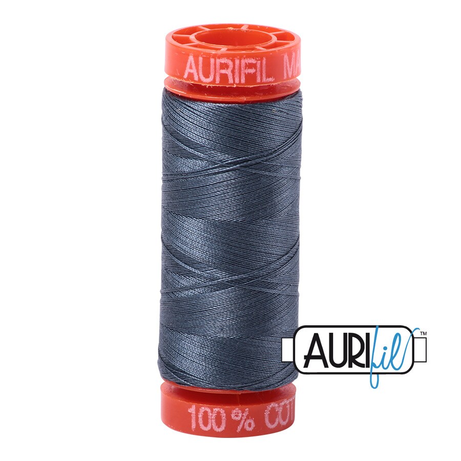 Medium Grey (1158) | 50wt Small Spool (200M / 220Y) | Aurifil Thread ...