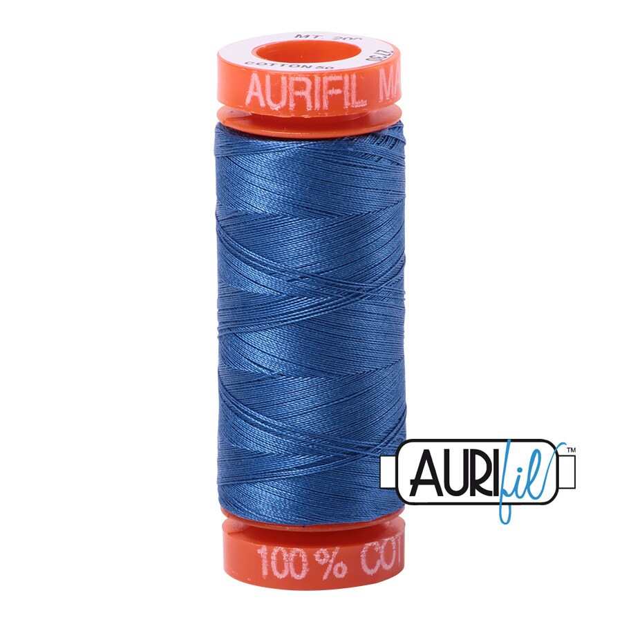 Delft Blue (2730) | 50wt Small Spool (200M / 220Y) | Aurifil Thread ...