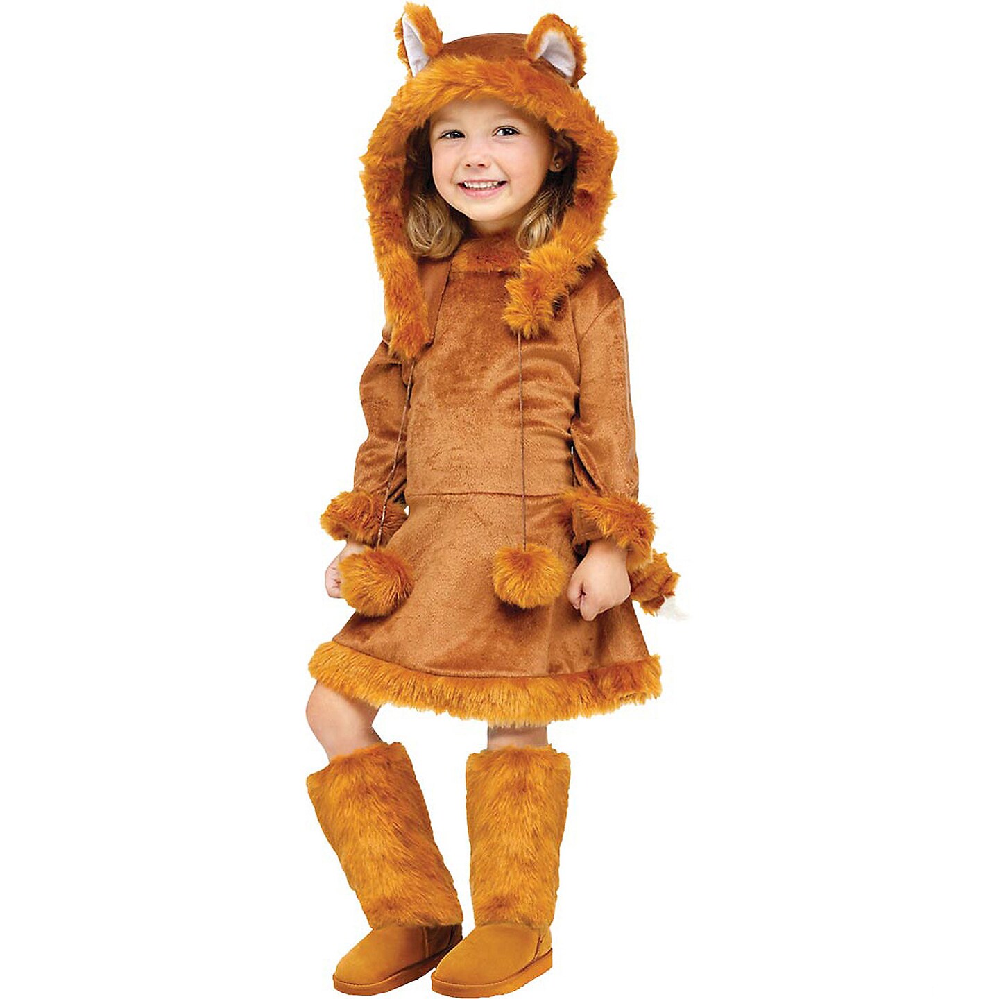 Girls Velvet Fox Costume with Plush Hood and Tail | Michaels