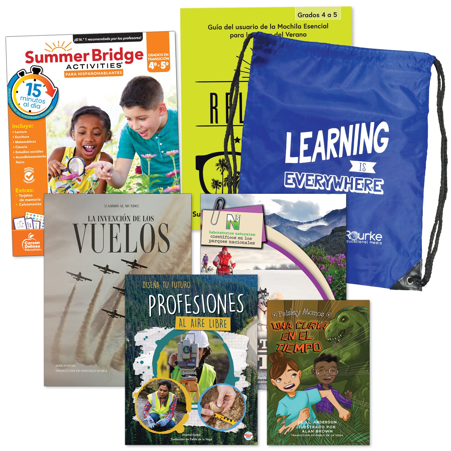 Summer Bridge Activities Grades 4-5 Spanish Summer Learning Backpack ...