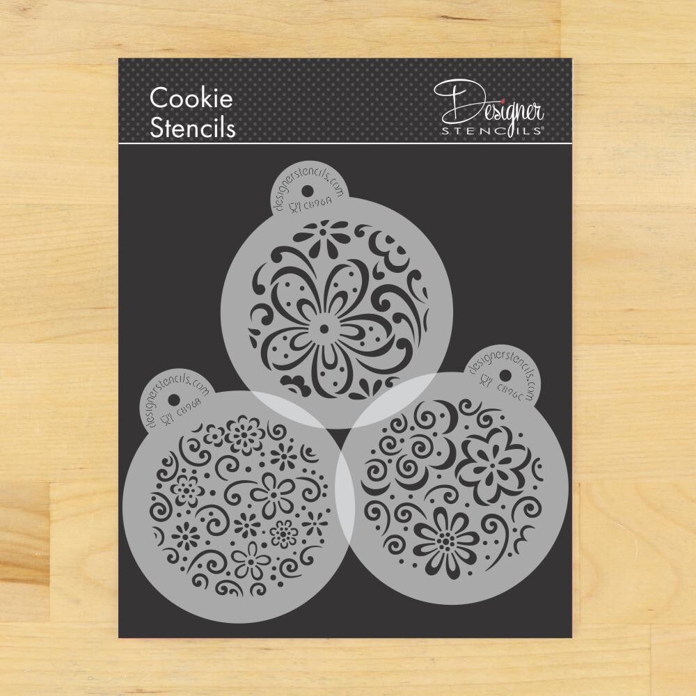Color Splash Cookie Stencil Set | C896 by Designer Stencils | Cookie ...