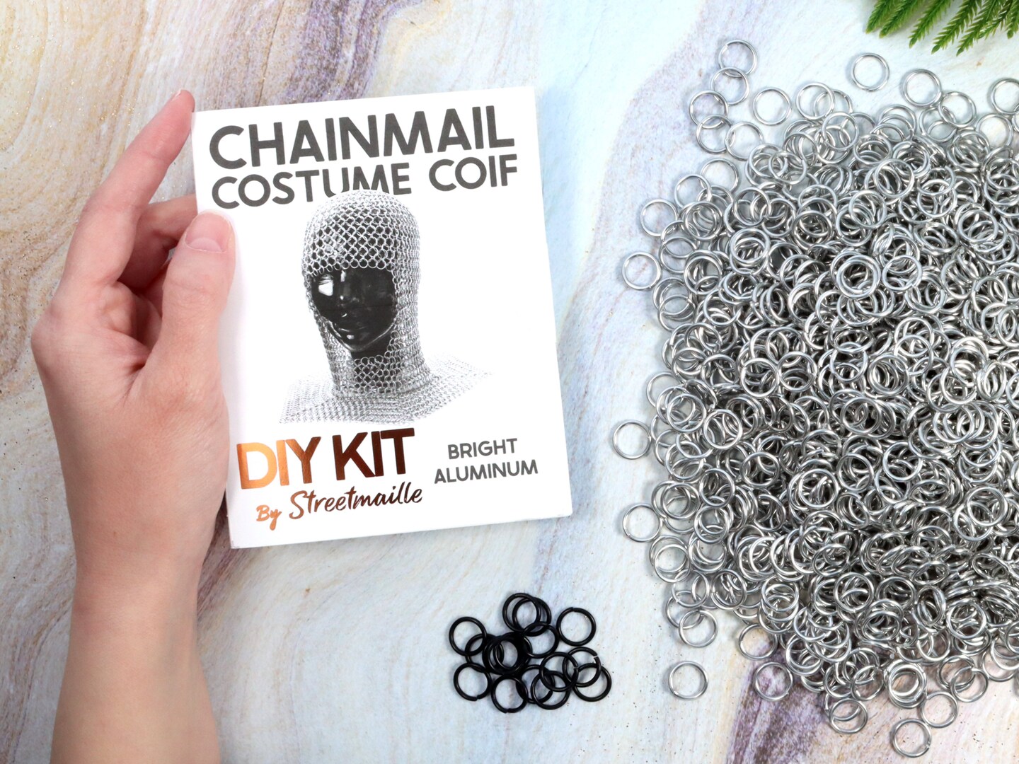 DIY Chainmail Coif Kit | Craft a Metal Costume Hood for a Medieval or ...