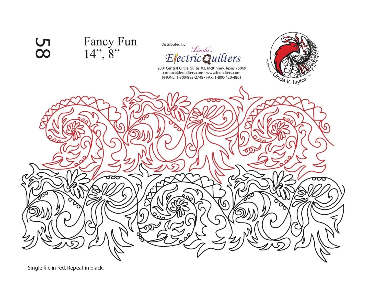 058 Fancy Fun Pantograph by Linda V. Taylor | Michaels