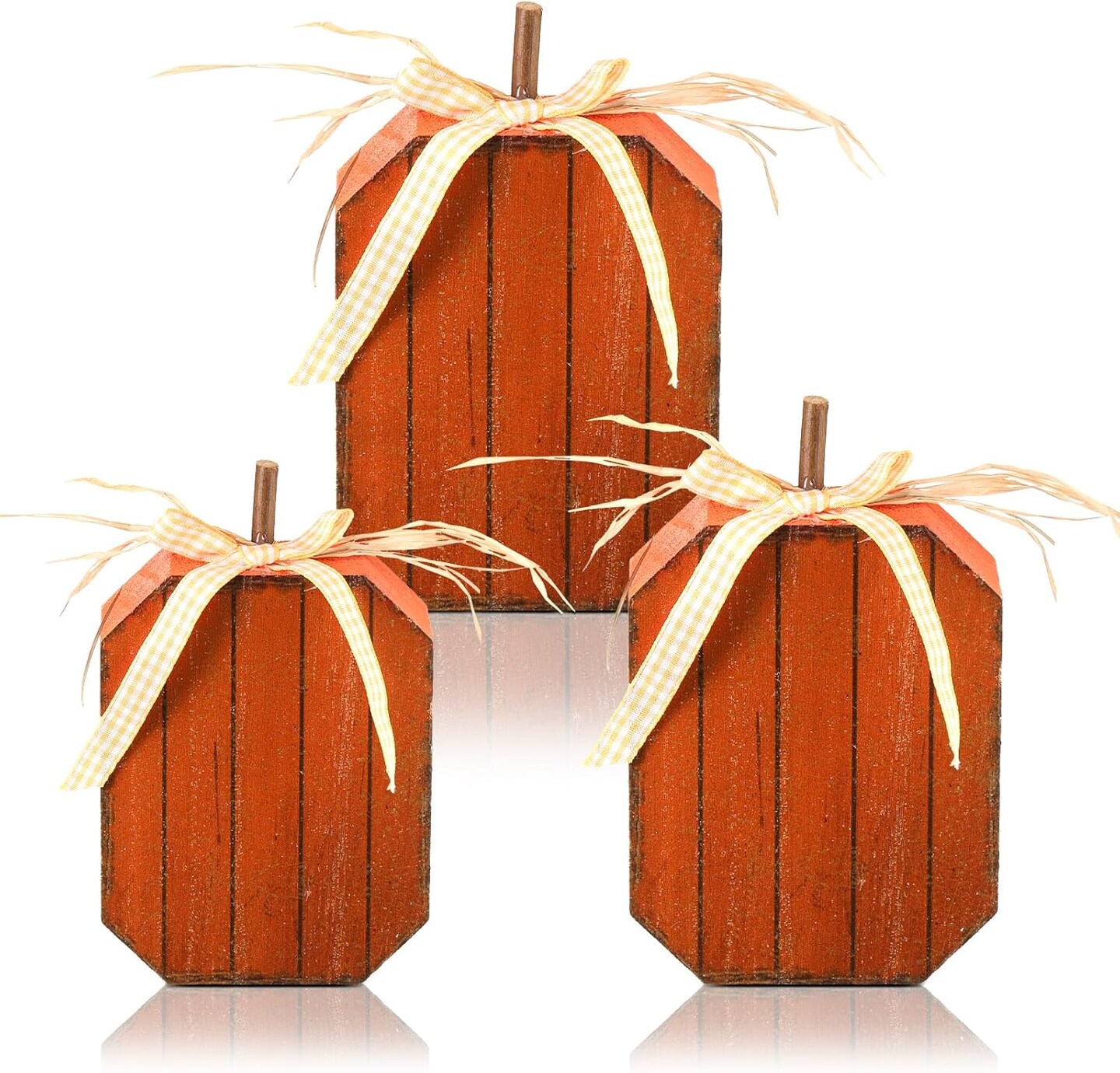 3 Pcs Fall Wooden Pumpkin Tabletop Decor | Michaels