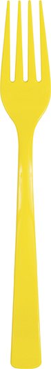 Neon Yellow Platic Forks - 18ct | Michaels