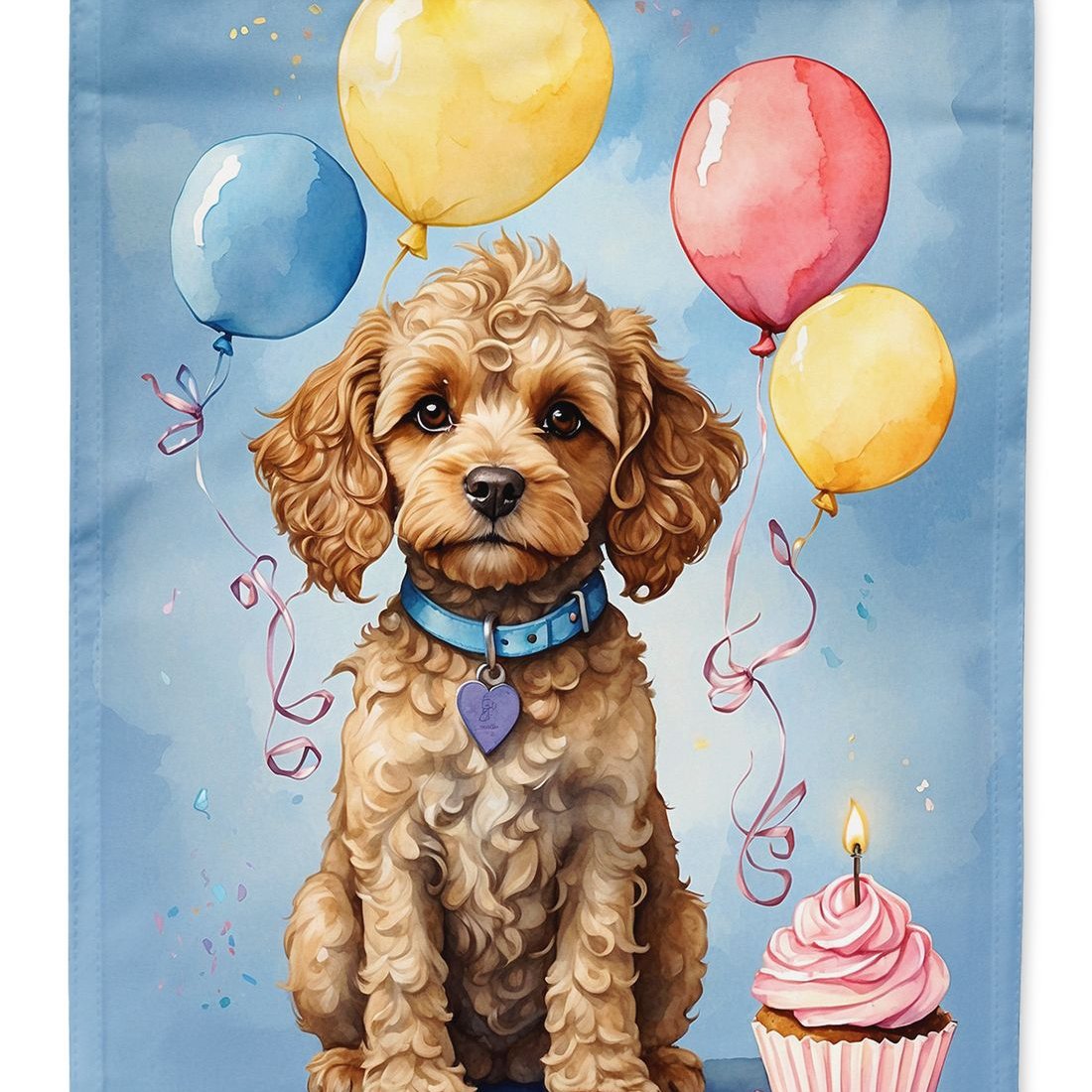 Edge Collections - 28" X 0" - Multicolor - Cockapoo Happy Birthday ...