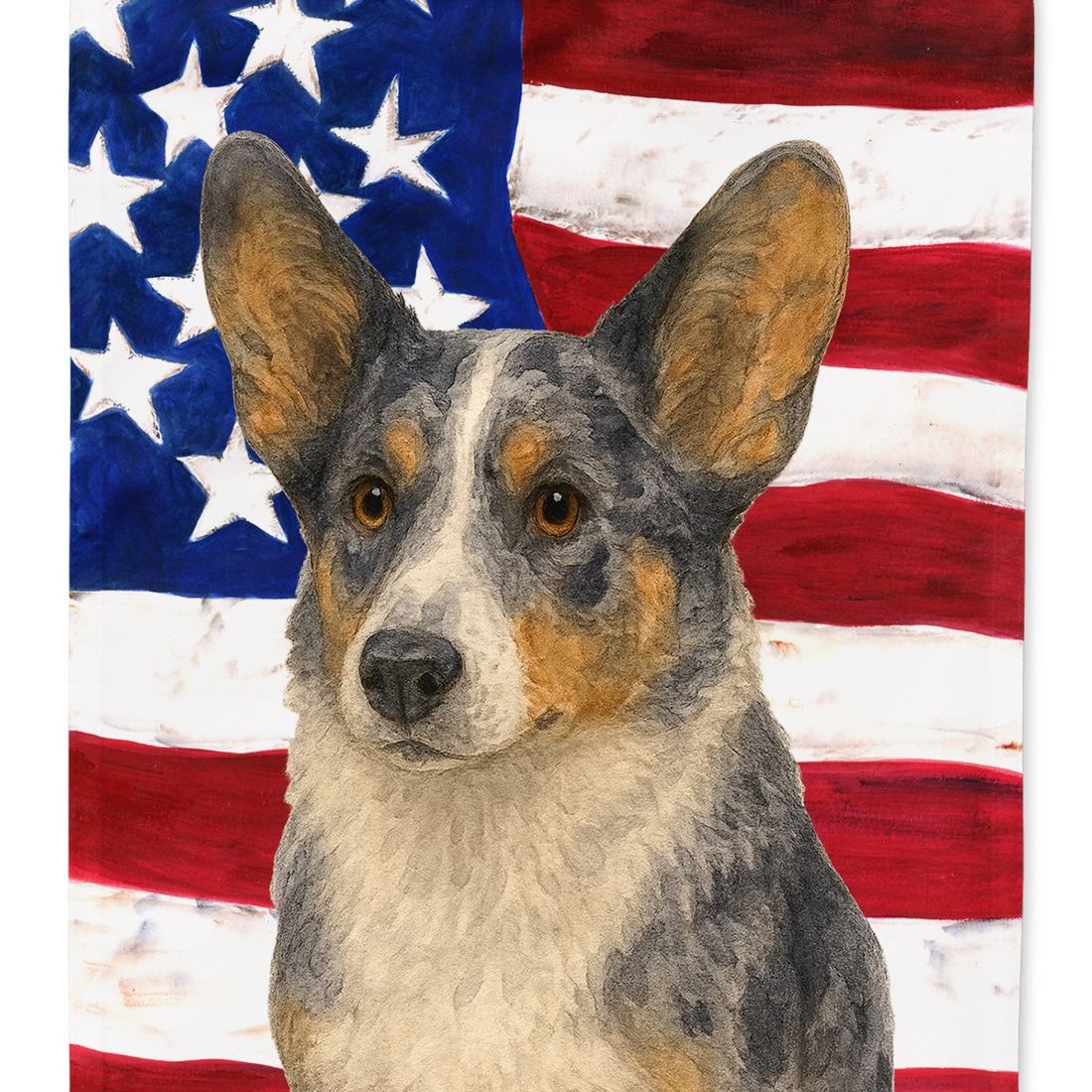 Edge Collections - 28" X 40" - Blue - Merle Cardigan Welsh Corgi Large ...