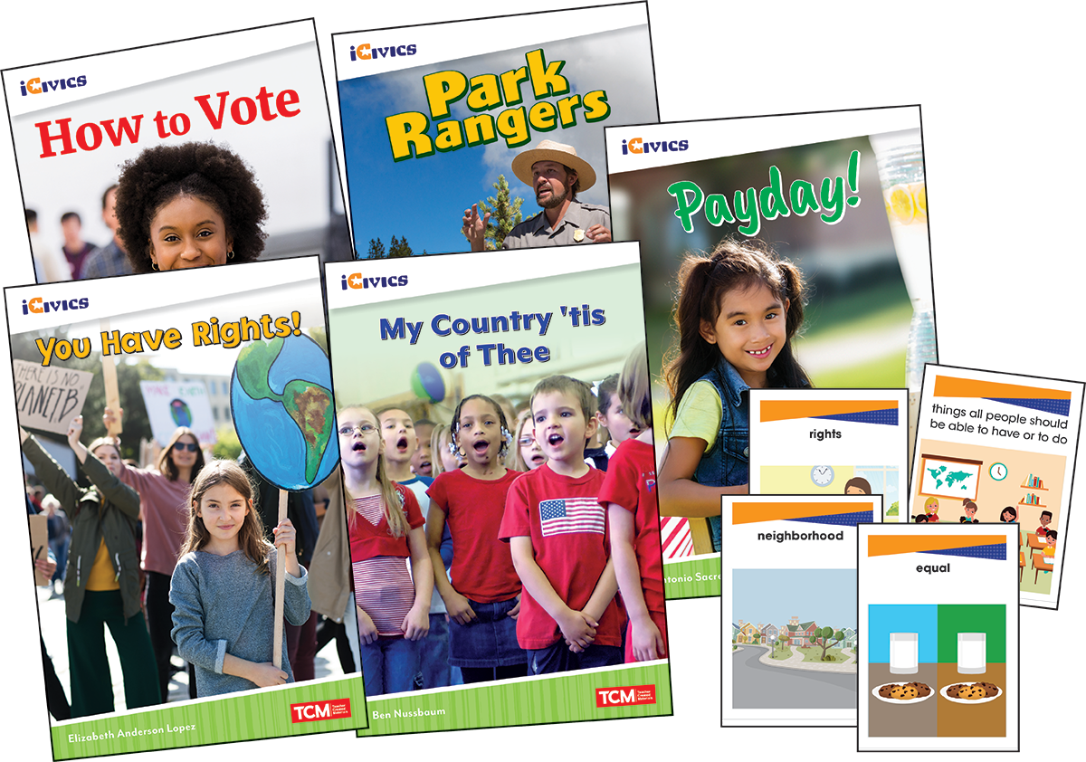iCivics Grade 1: Leadership & Responsibility 5-Book Set + Game Cards ...