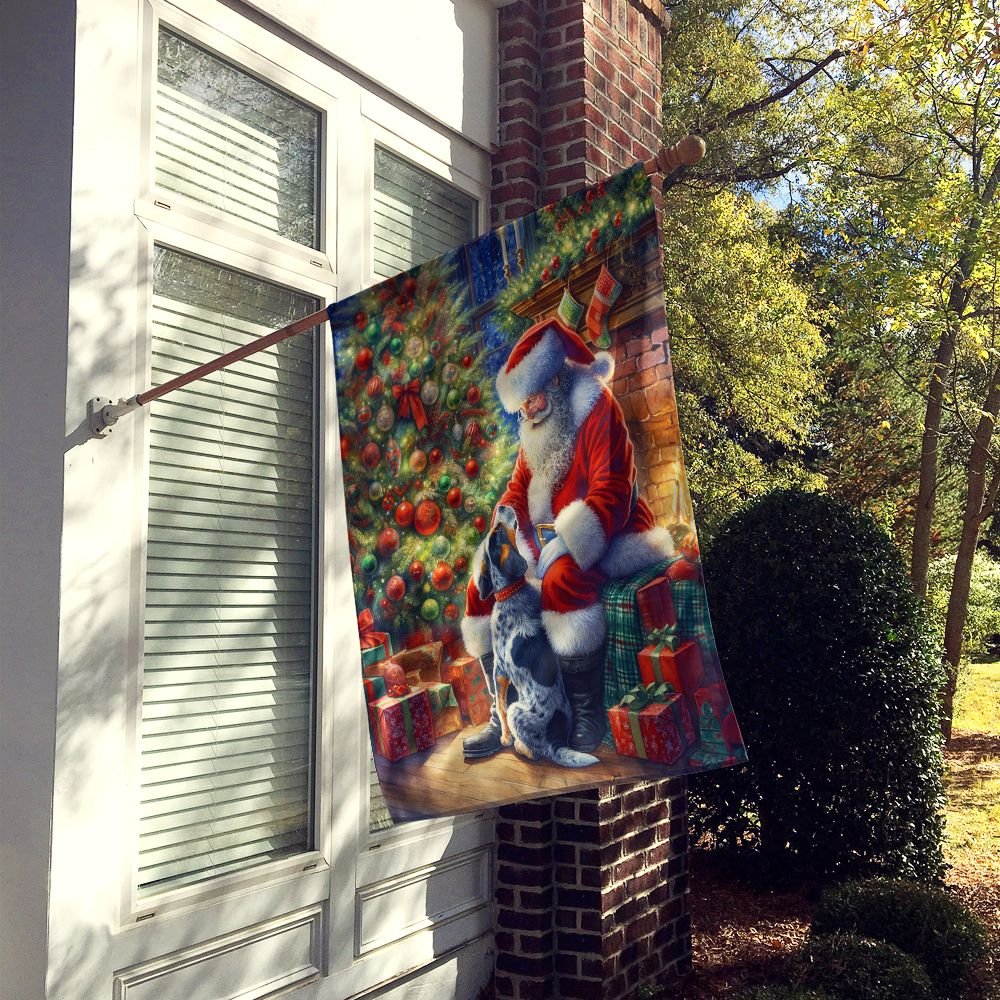 Edge Collections - 28" X 40" - Multicolor - Bluetick Hound and Santa ...