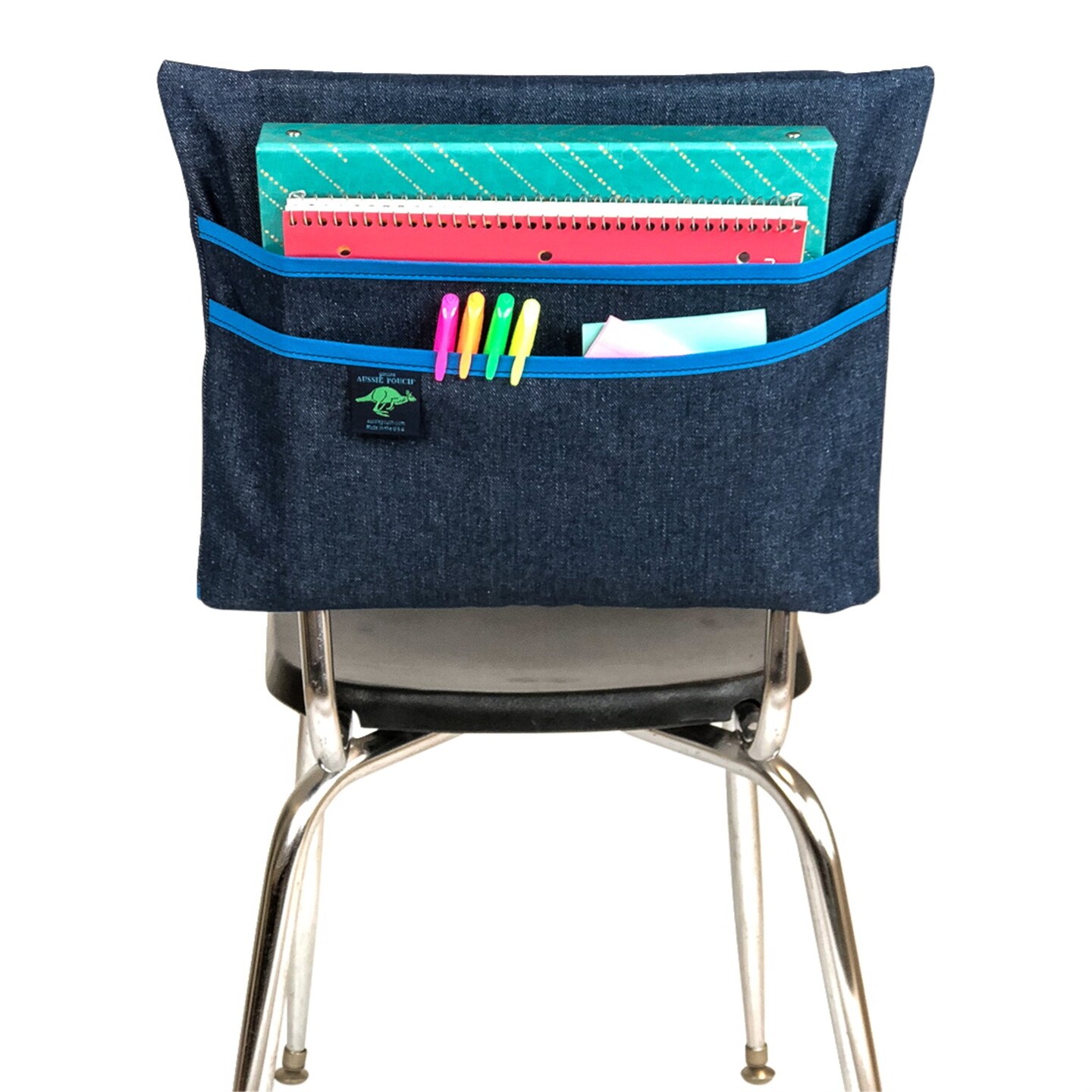 Aussie Pouch Chair Pocket, Double Pockets, 19 Inches, Extra Large, Blue ...