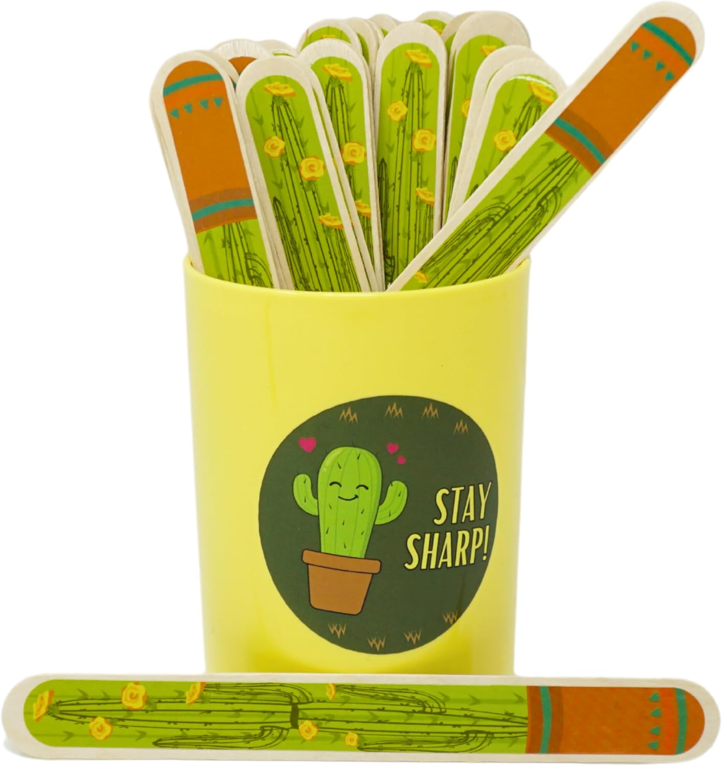 36 Pcs Cactus Flip Sticks with Storage Cup, Flip Name Sticks Counting ...