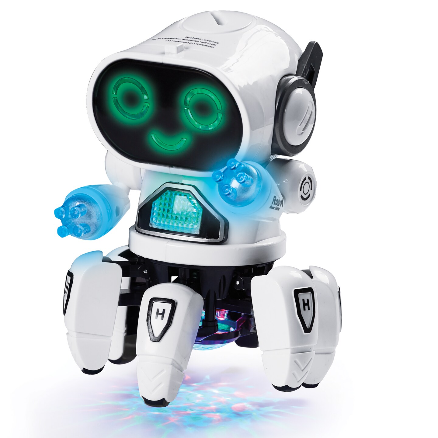 Collections Etc Flashing Lights & Dancing Electric Hexabot Robot Toy ...
