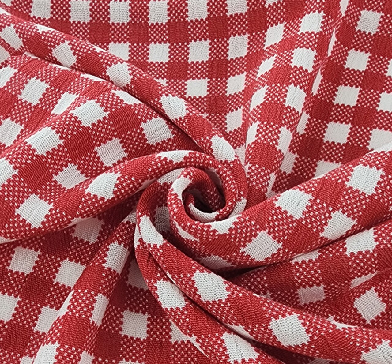 1 Yard Mars Red Rayon Crinkle Apparel Fabric, 50/52" Wide Lightweight ...