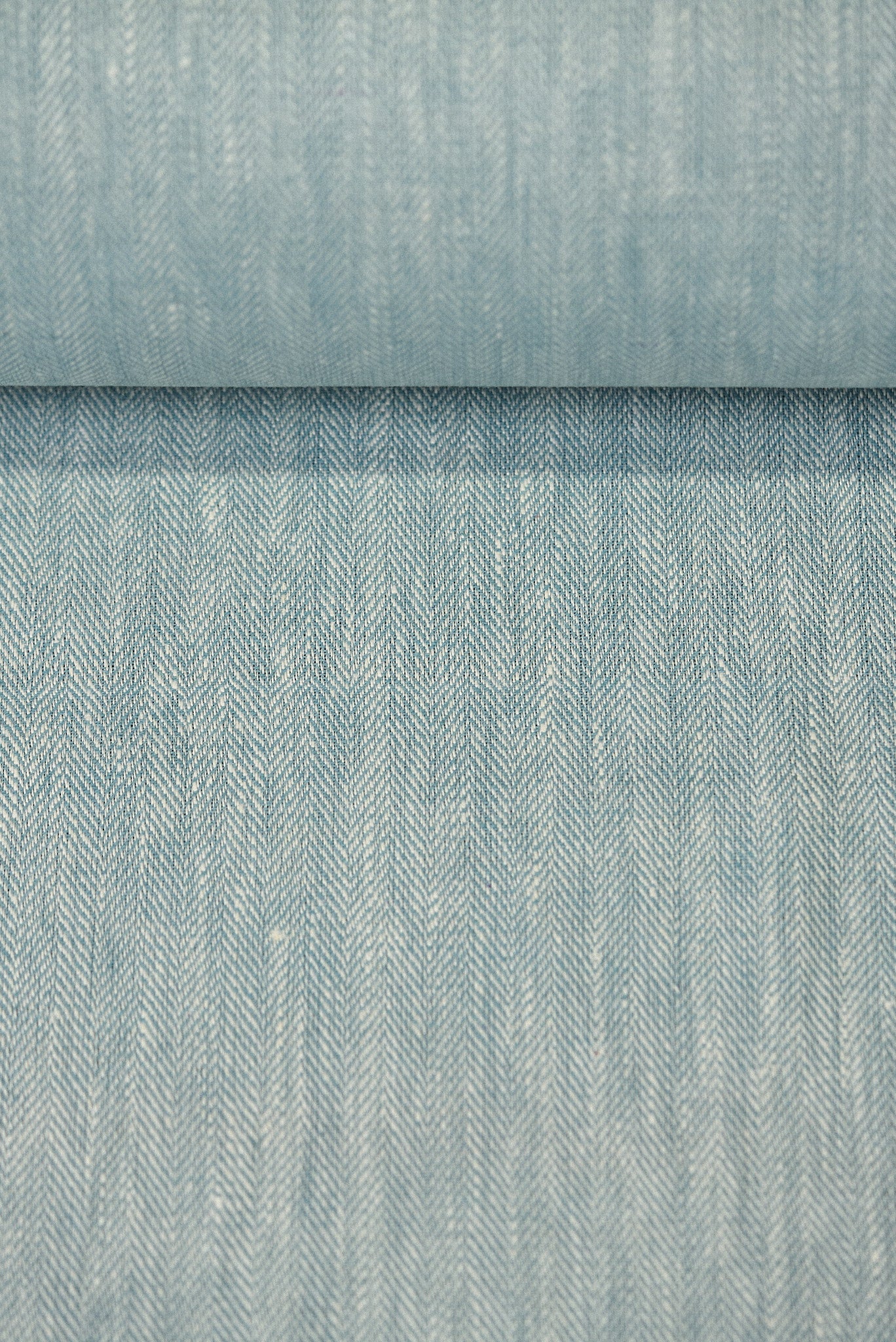 1 Yard Linen Novelty Herringbone Yarn-Dyed Fabric Azure Color 54” Width ...