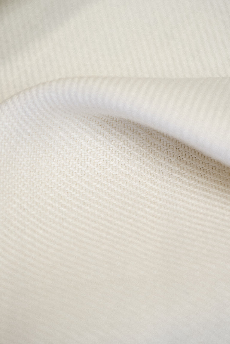 1 Yard Solid White Heavyweight Pure Linen Twill Fabric 18.5 oz Flat 54 ...