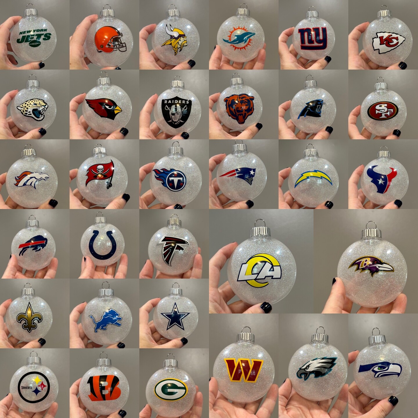 Handmade “NFL” Football Christmas Ornament! This Is For 1 Ornament ...