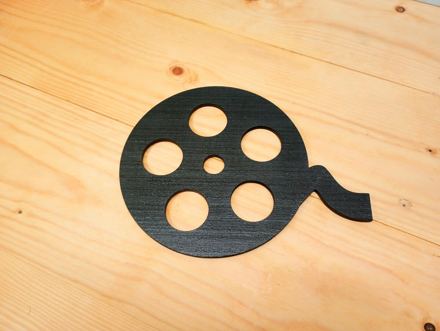 Wooden Film Reel Cutout, Movie Set Décor, Drama Class Sign, Theater ...